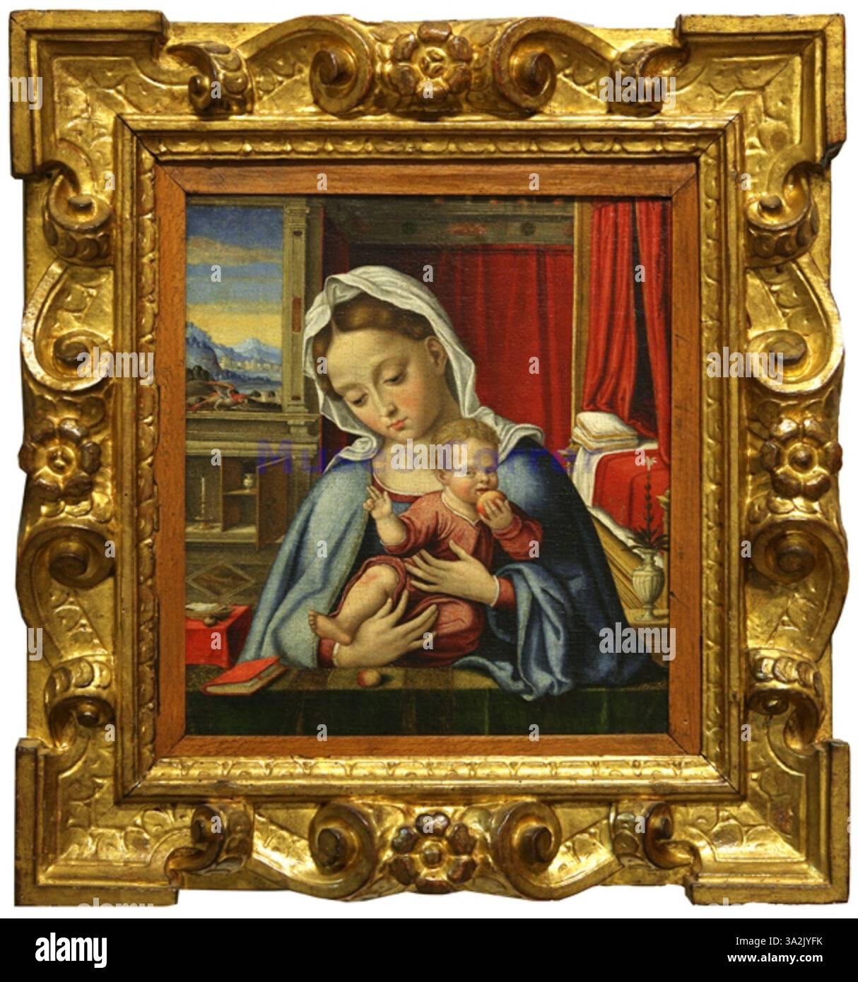 This Madonna and Child painting, attributed to Pietro Paolo da ...