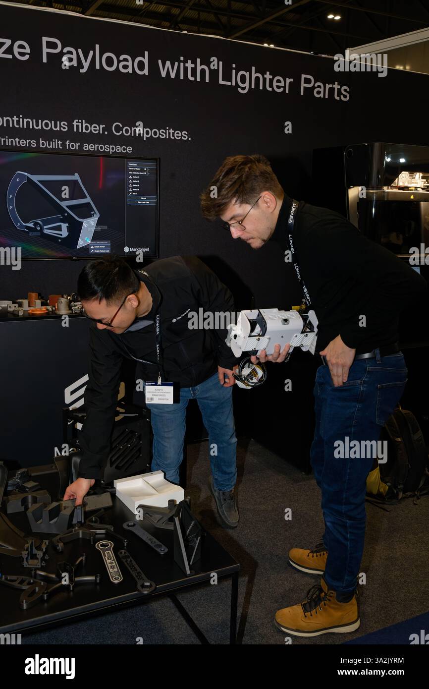 Hardware technology demonstration at London Excel centre during Space ...