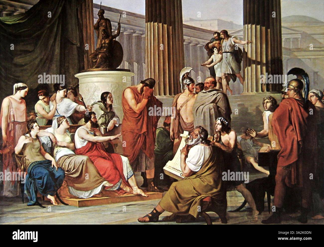 This painting by Hayez depicts Ulysses at the court of Alcinous ...