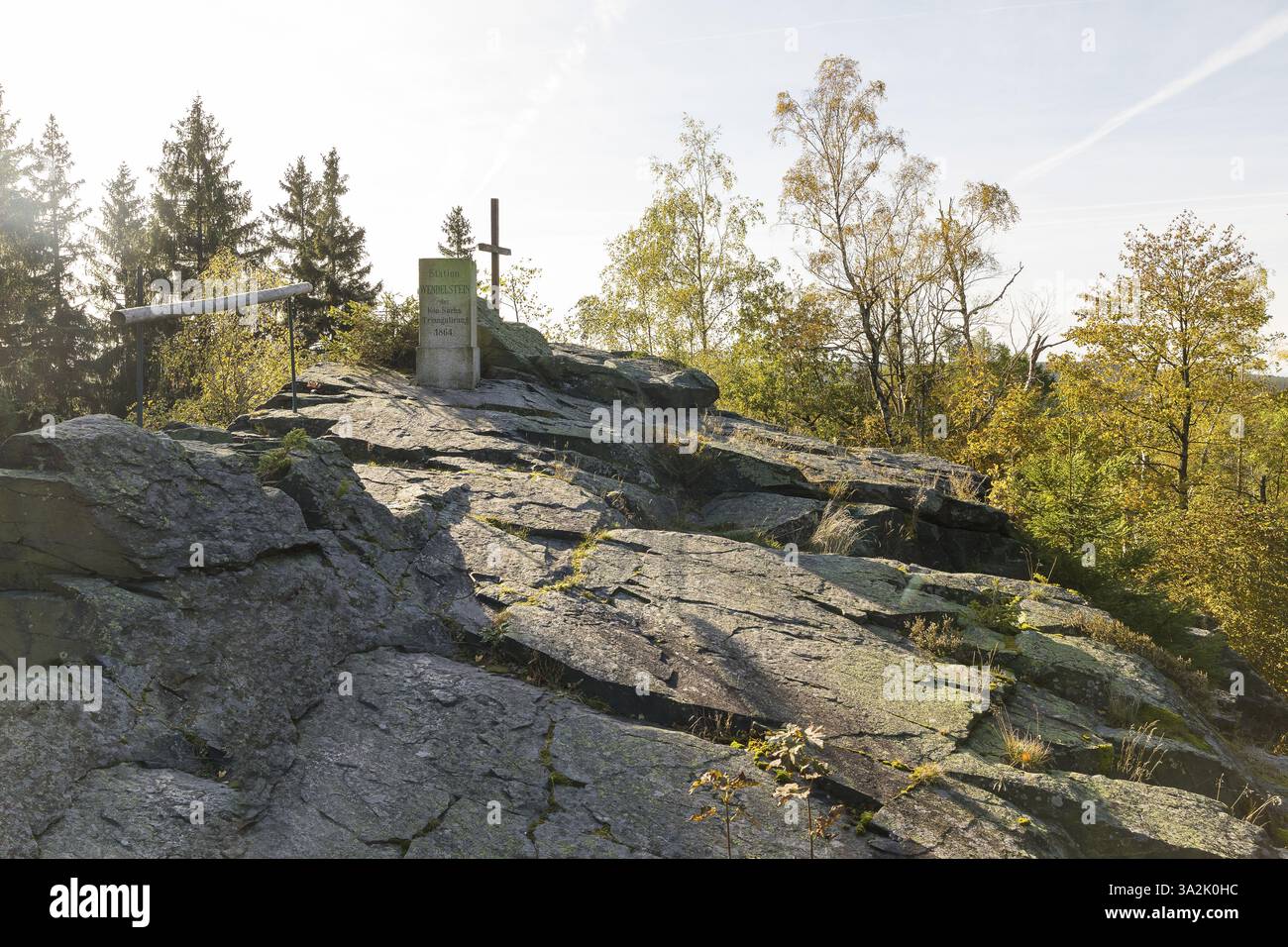 Triangulation Column And Summit Cross On The Summit Of The Wendelstein