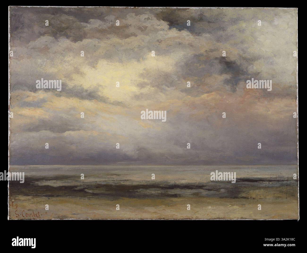 'L'Immensité' (The Immensity) by Gustave Courbet, painted in 1869 ...