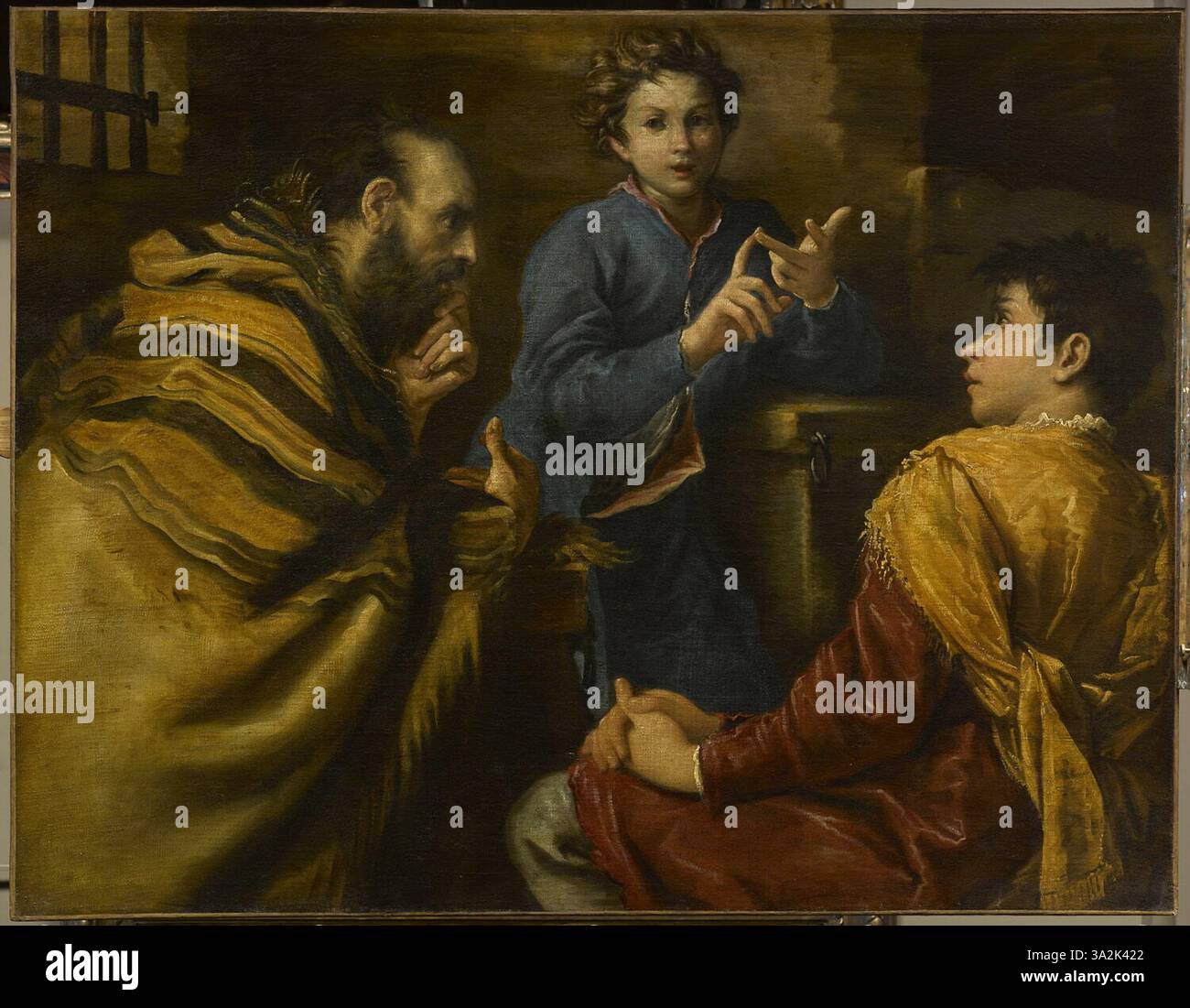 Giovanni Antonio Burrini's 'Joseph Interpreting Dreams' portrays the ...