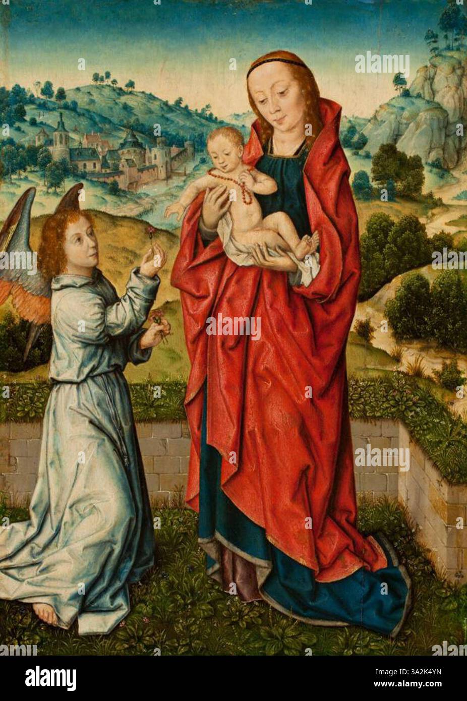 This painting by Albert Bouts shows the Virgin Mary with the Christ ...