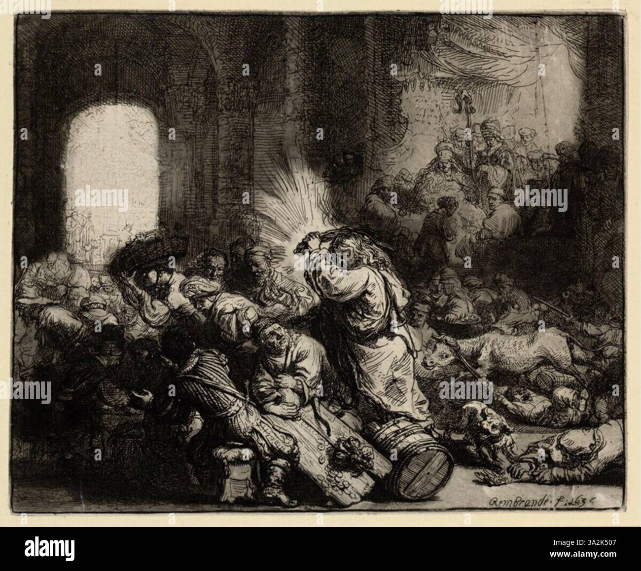 This artwork is a 17th-century imitation of Rembrandt’s style, focusing ...