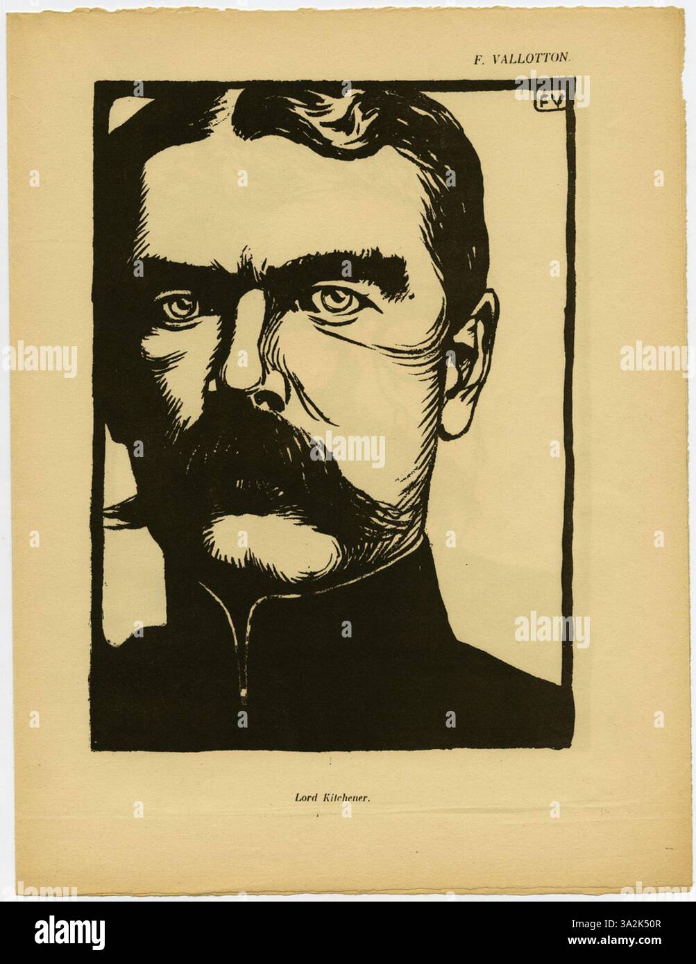 'Lord Kitchener' presents a formal portrait of the British military ...