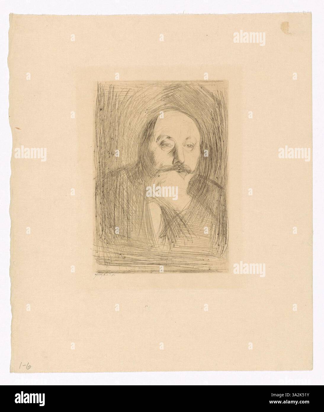Edvard Munch’s portrait of Richard Mengelberg focuses on the subject’s ...