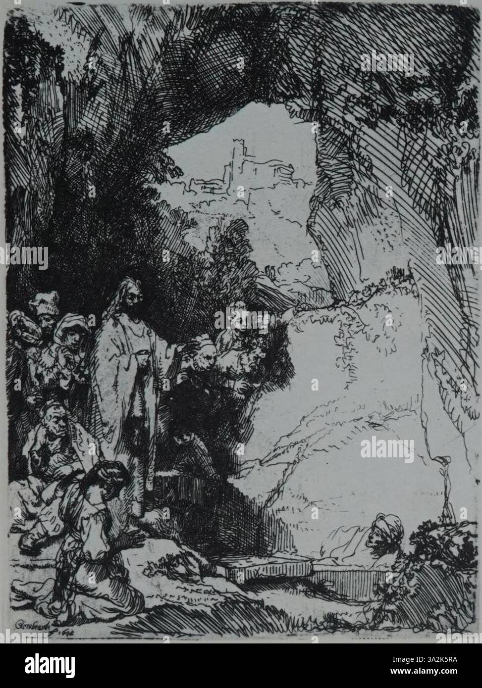 In 'White and Boon, B072-I,' Rembrandt uses chiaroscuro to portray an emotional moment between ...