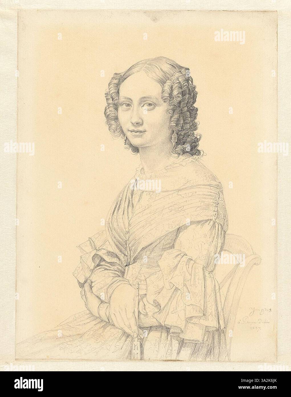 This portrait by Jean-Auguste-Dominique Ingres depicts Madame Delmas ...