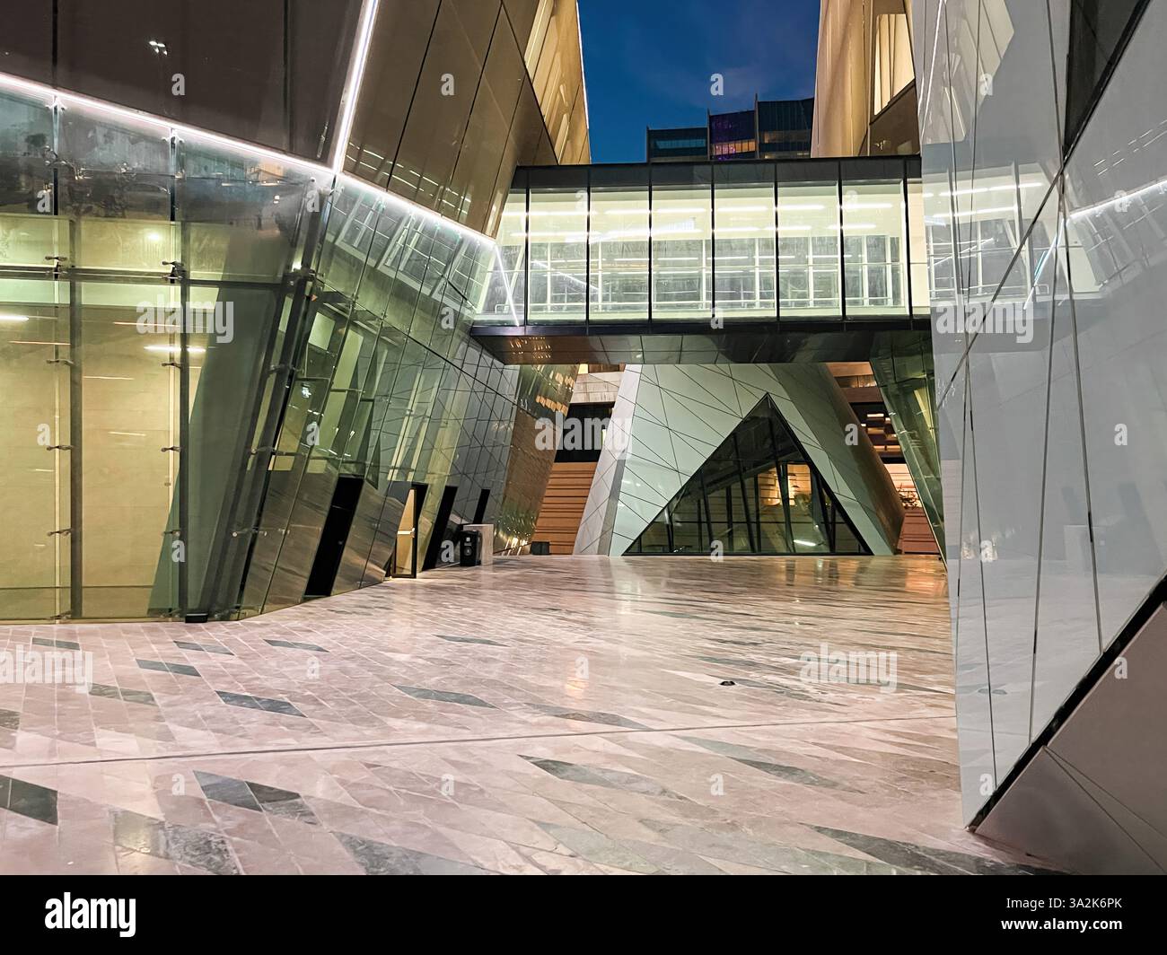 Modern Architectural Brilliance at KAFD. Night Stock Photo - Alamy