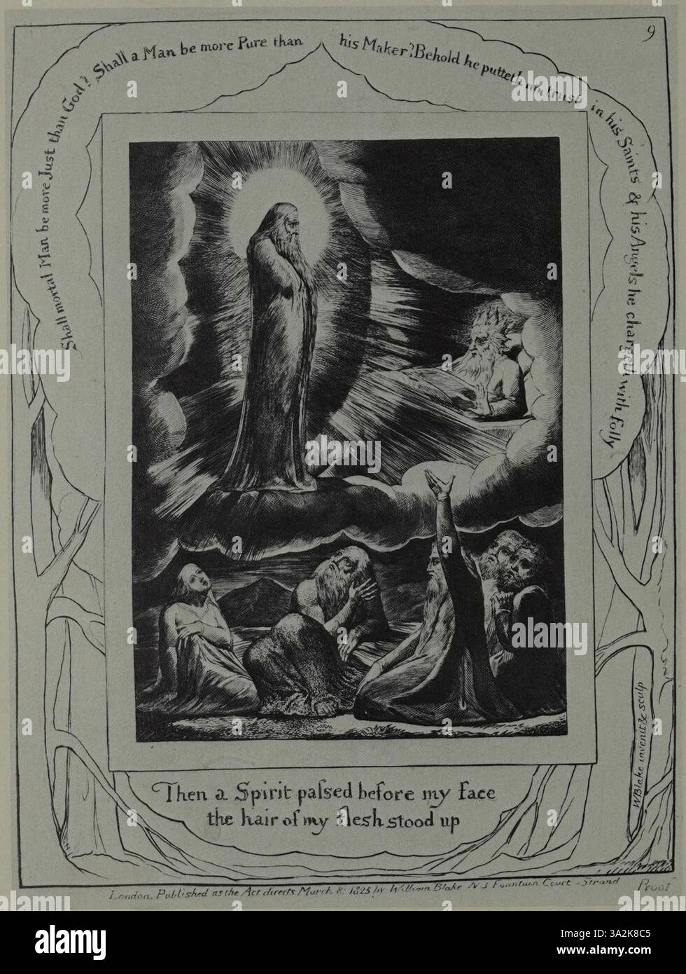 This piece by William Blake showcases his signature use of intricate ...