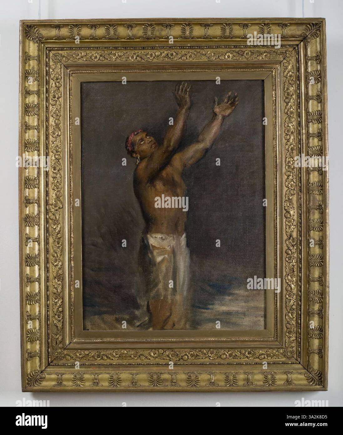 Chassériau’s painting depicts the eunuch of the Queen of Ethiopia ...