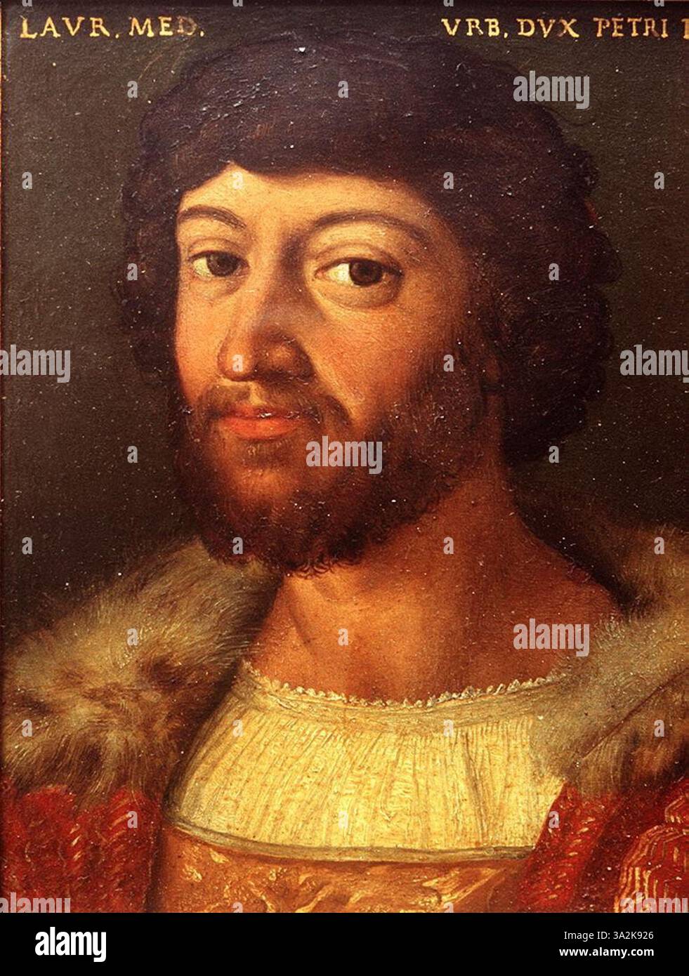 In this portrait by Bronzino’s workshop, Lorenzo de' Medici, Duke of ...