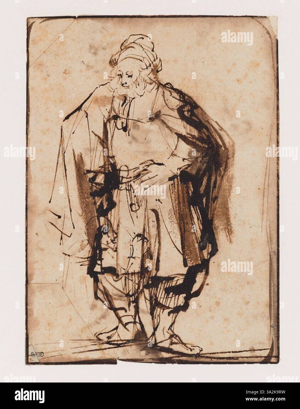 This work by Aert de Gelder depicts a standing Oriental figure ...