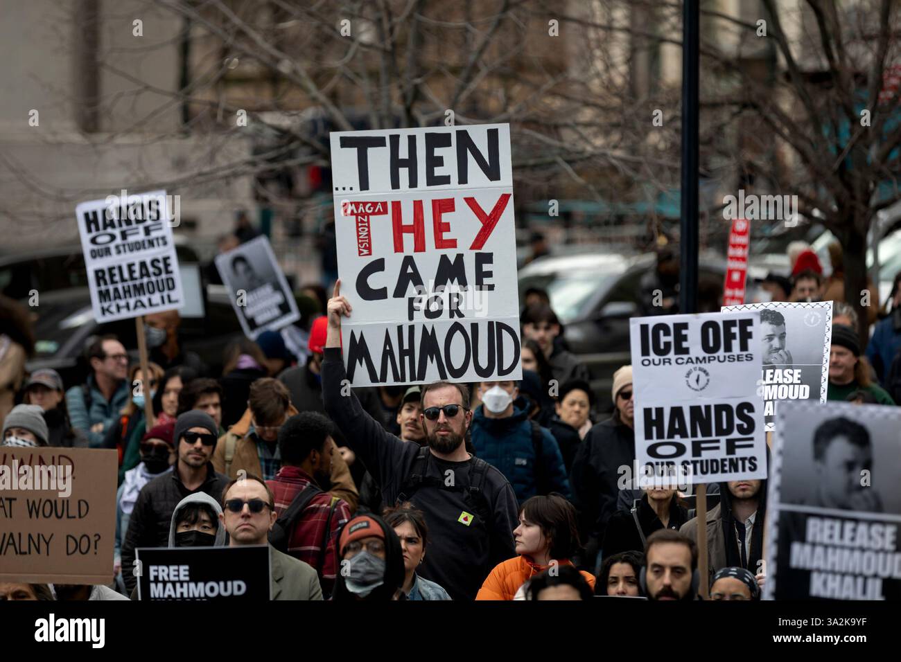 March 12, 2025, New York City, New York, United States: Hundreds gather ...