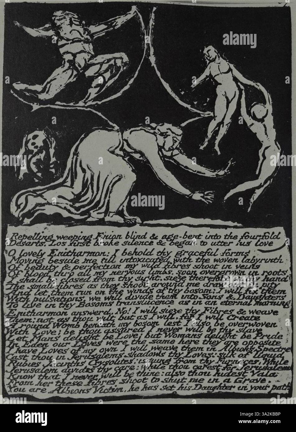 A portrait of William Blake, renowned English poet, painter, and ...