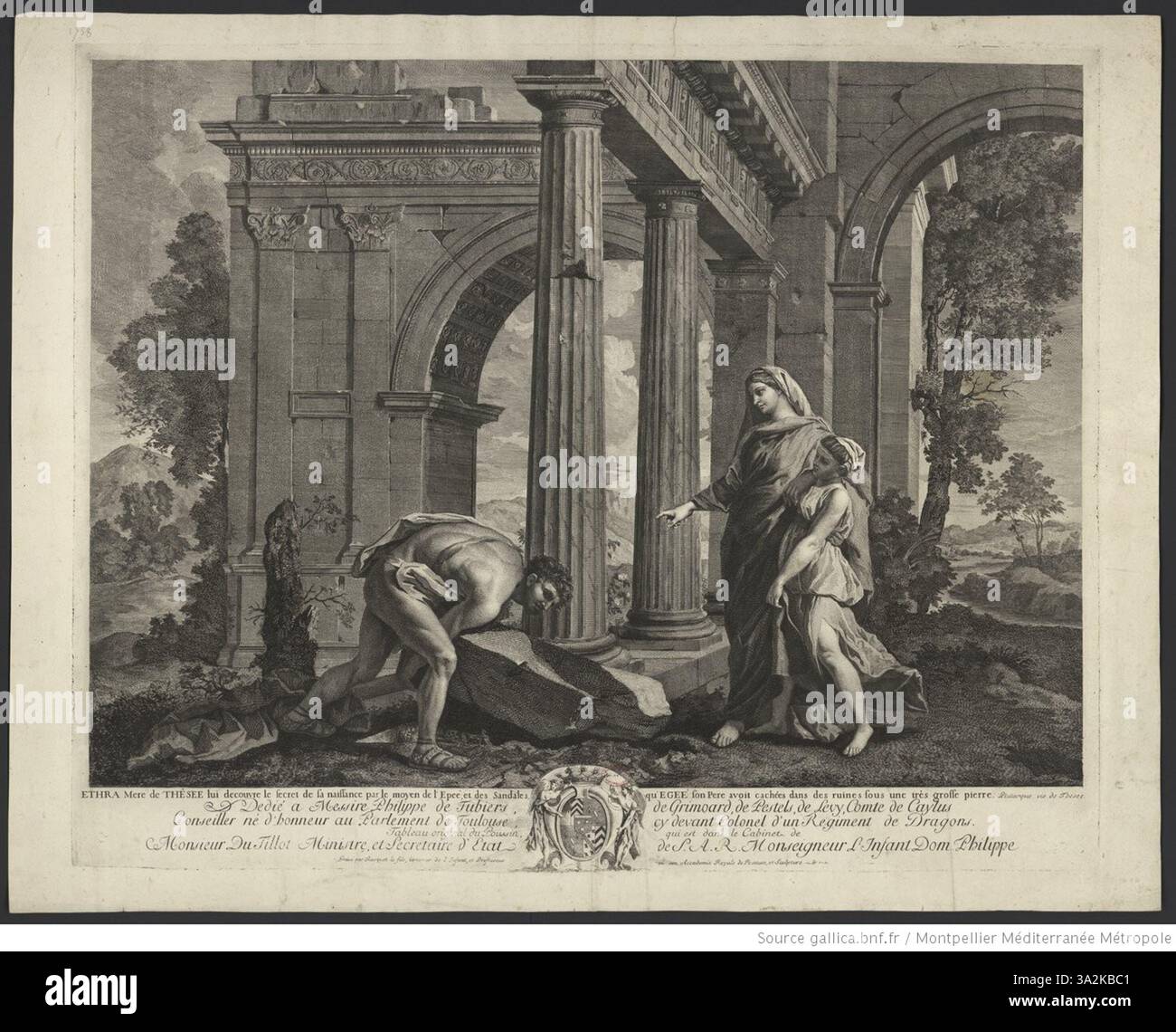 'Thésée retrouvant les armes de son père Egée' by Simon François ...