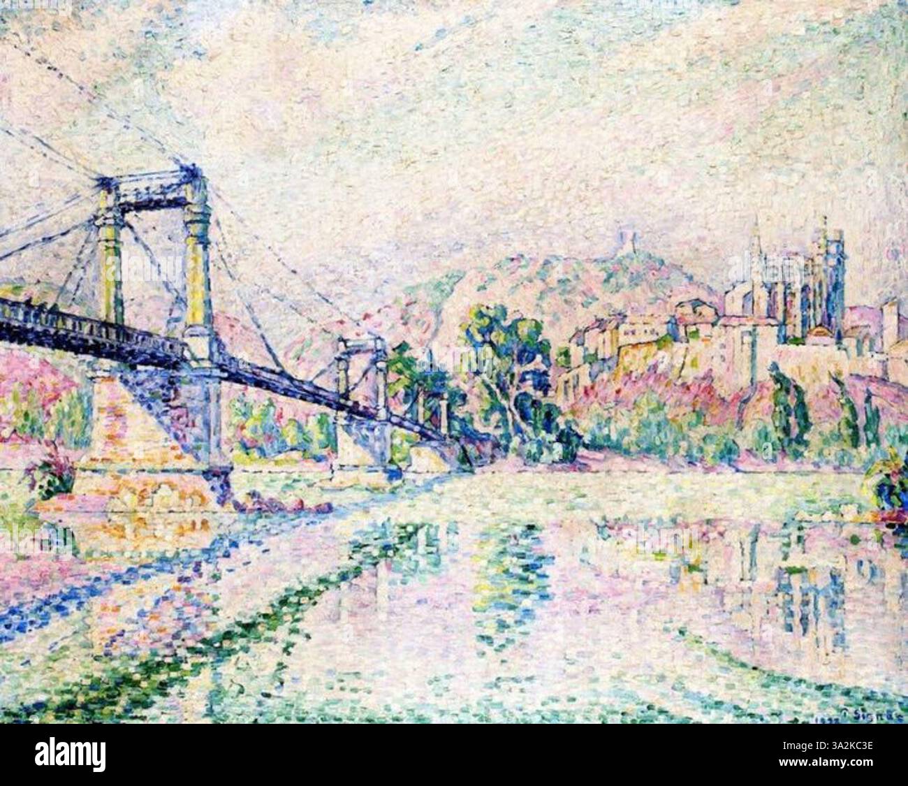 In painting 584, Paul Signac captures the dynamic movement of water and ...