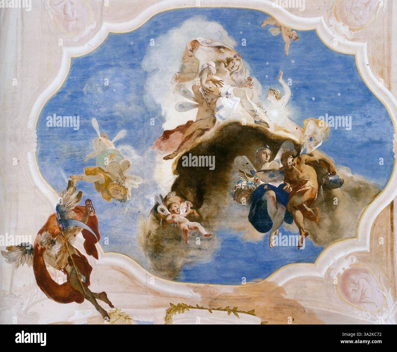 Tiepolo’s 'Triumph of Aurora' illustrates the Greek goddess Aurora in a ...
