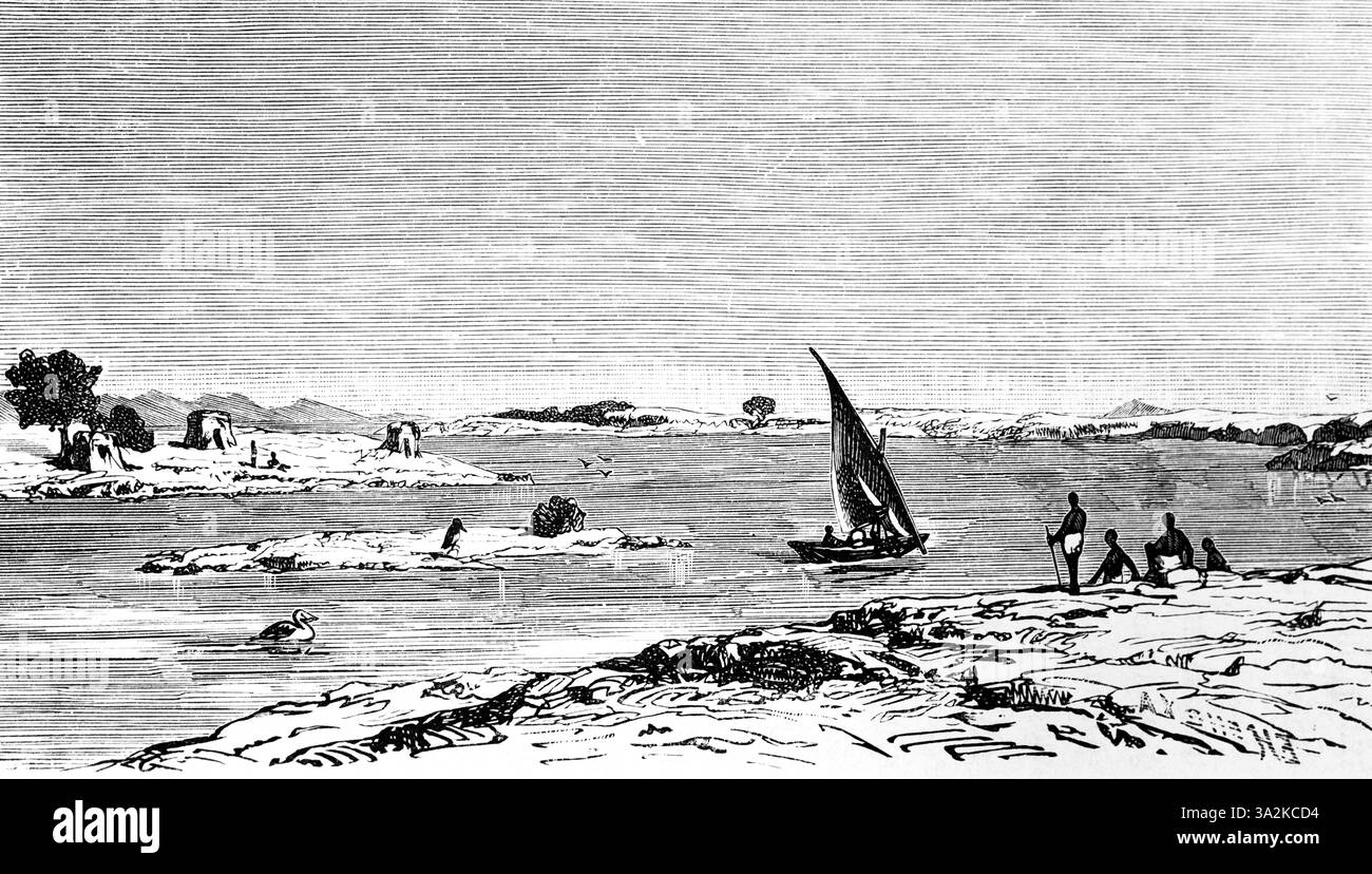 The Blue Nile flows from Ethiopia into the White Nile at Khartoum ...