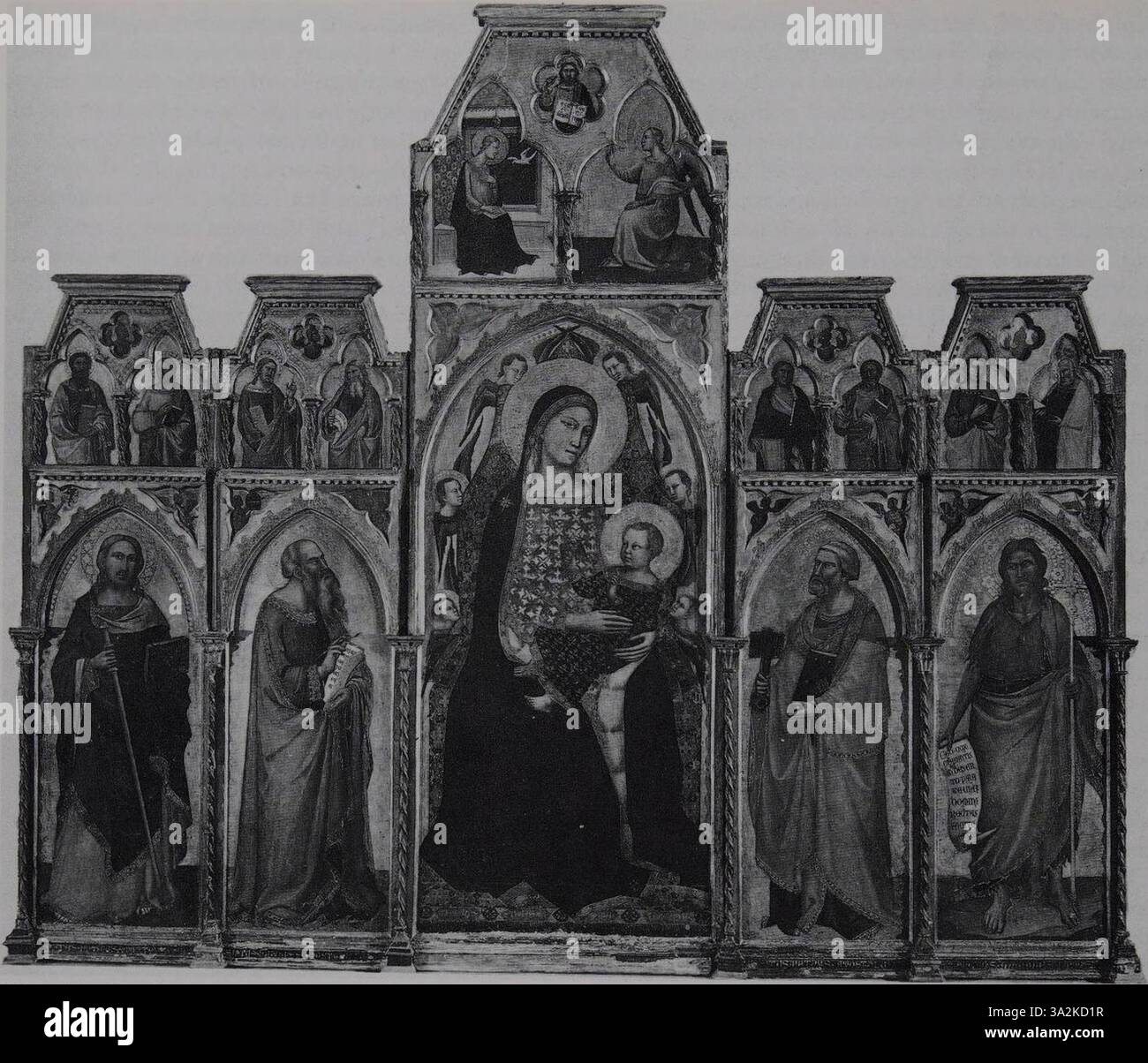 This artwork by Taddeo Gaddi illustrates a biblical scene with vivid ...