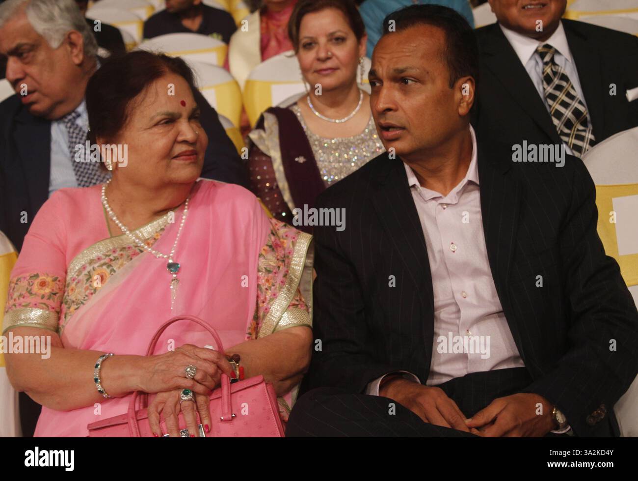 MUMBAI, INDIA â€“ JUNE 09: Kokilaben Ambani and Anil Ambani at the ...
