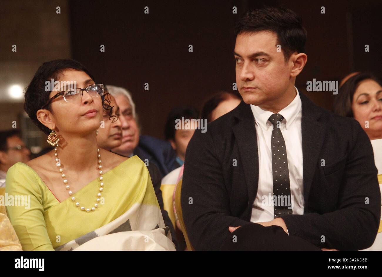 MUMBAI, INDIA â€“ JUNE 09: Aamir Khan and Kiran Rao at the launch of ...