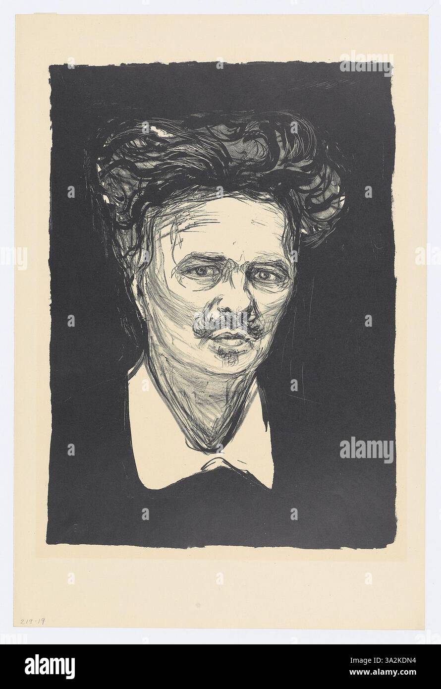 In this portrait, Edvard Munch depicts August Strindberg with an air of ...