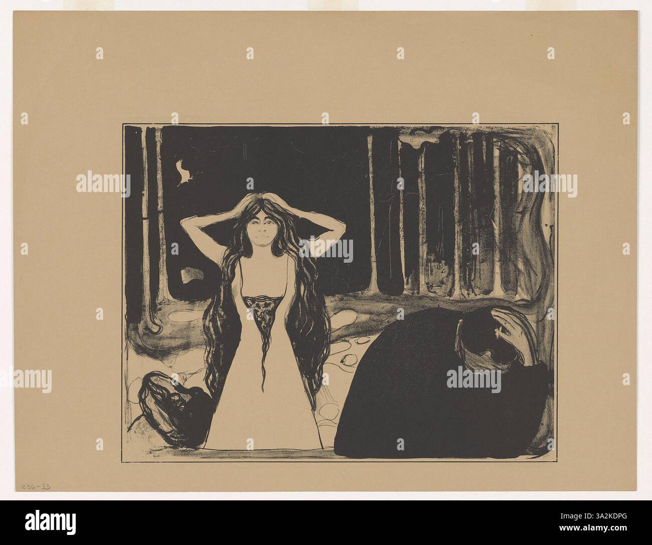 ‘Ashes II’ by Edvard Munch depicts figures immersed in sorrow ...