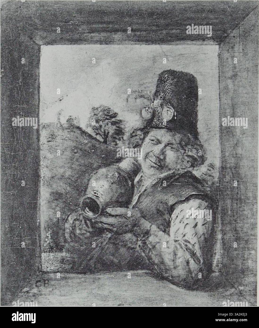 This genre painting by Joos van Craesbeeck is rich in detail, showing a ...