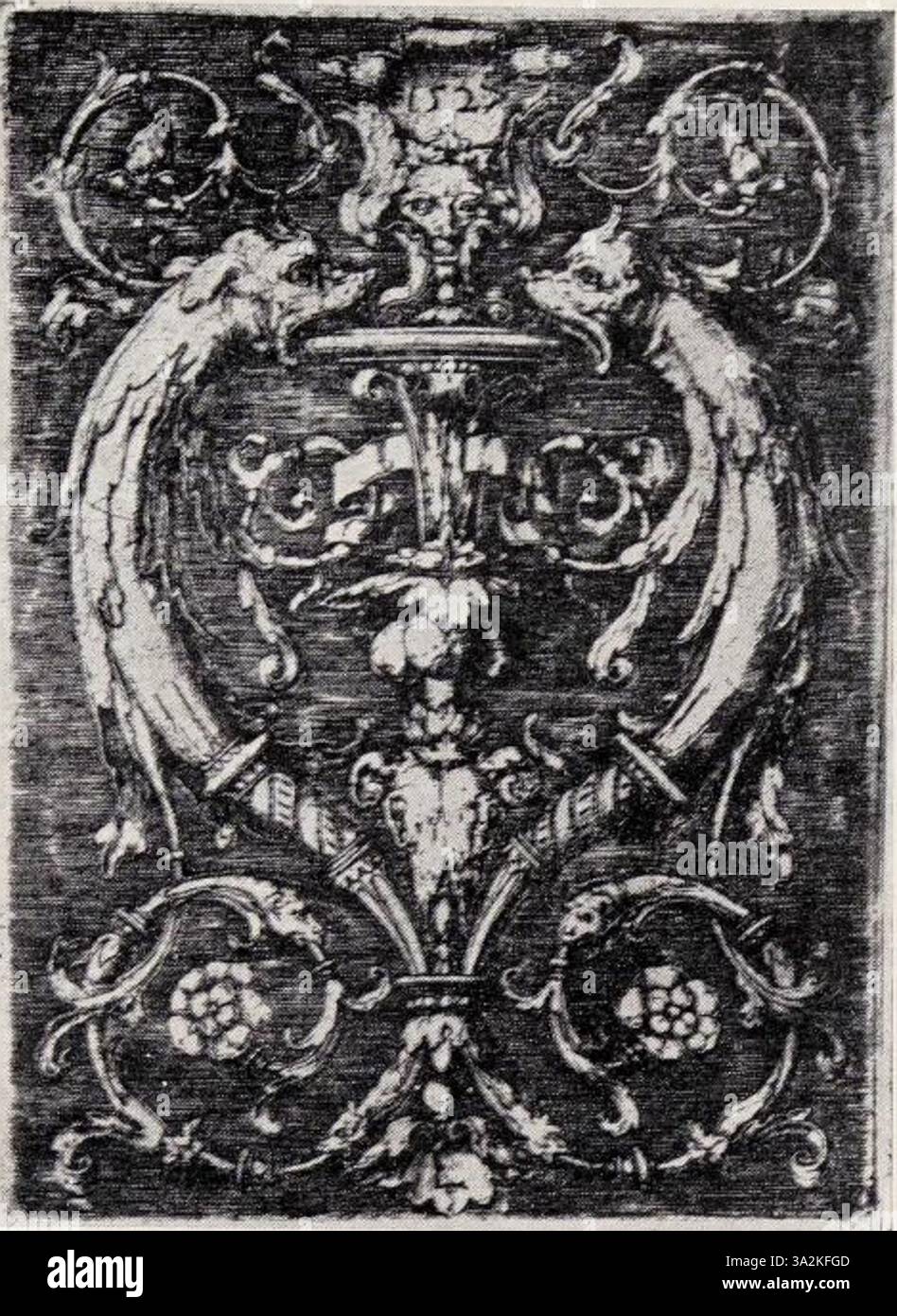 The engraving 'Hollstein B161' by Lucas van Leyden portrays a religious ...