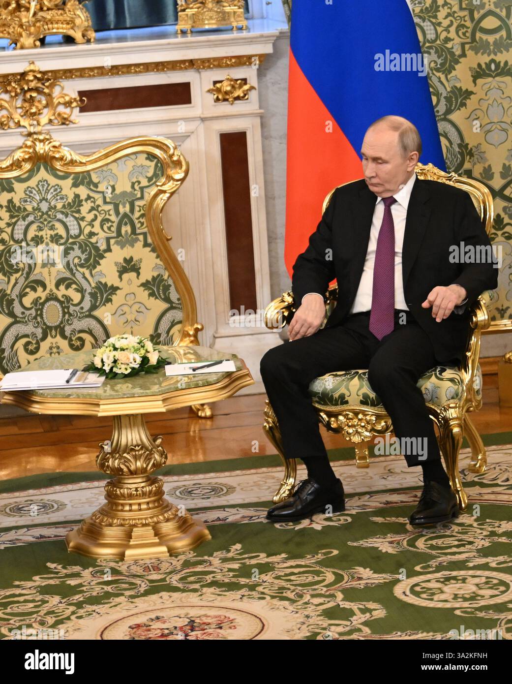 Moscow, Russia. 13th Mar, 2025. Russian President Vladimir Putin during ...