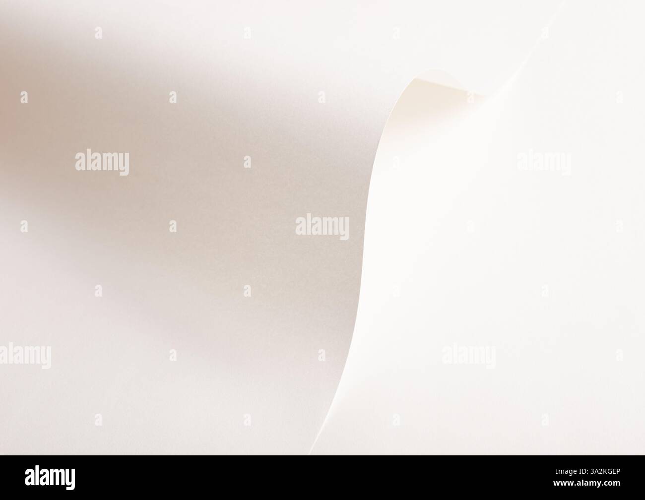 White and beige paper background with a soft, creamy texture and wavy ...