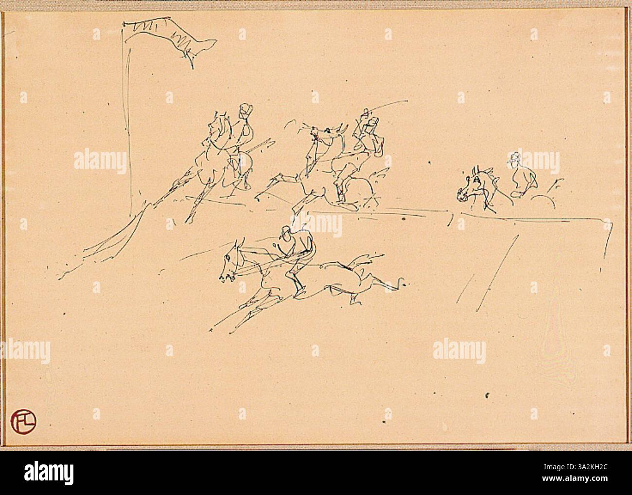 This 19th-century painting by Henri de Toulouse-Lautrec portrays a ...