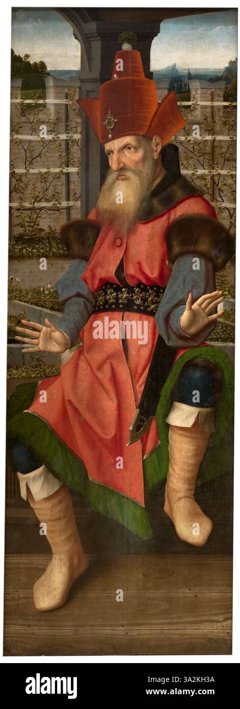 This circa 1510 painting by Jan Provoost shows Saint Zechariah, father ...