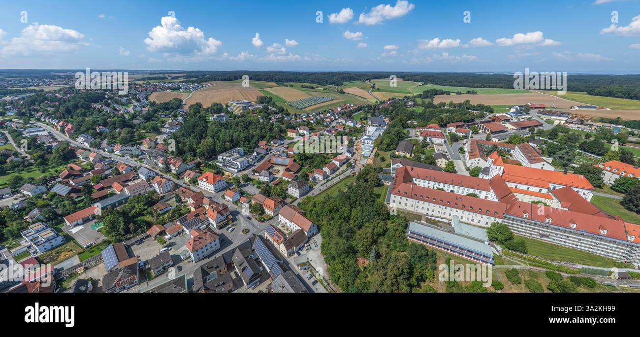 Mallersdorf on the Kleine Laber in the Lower Bavarian Danube-Isar Hills ...