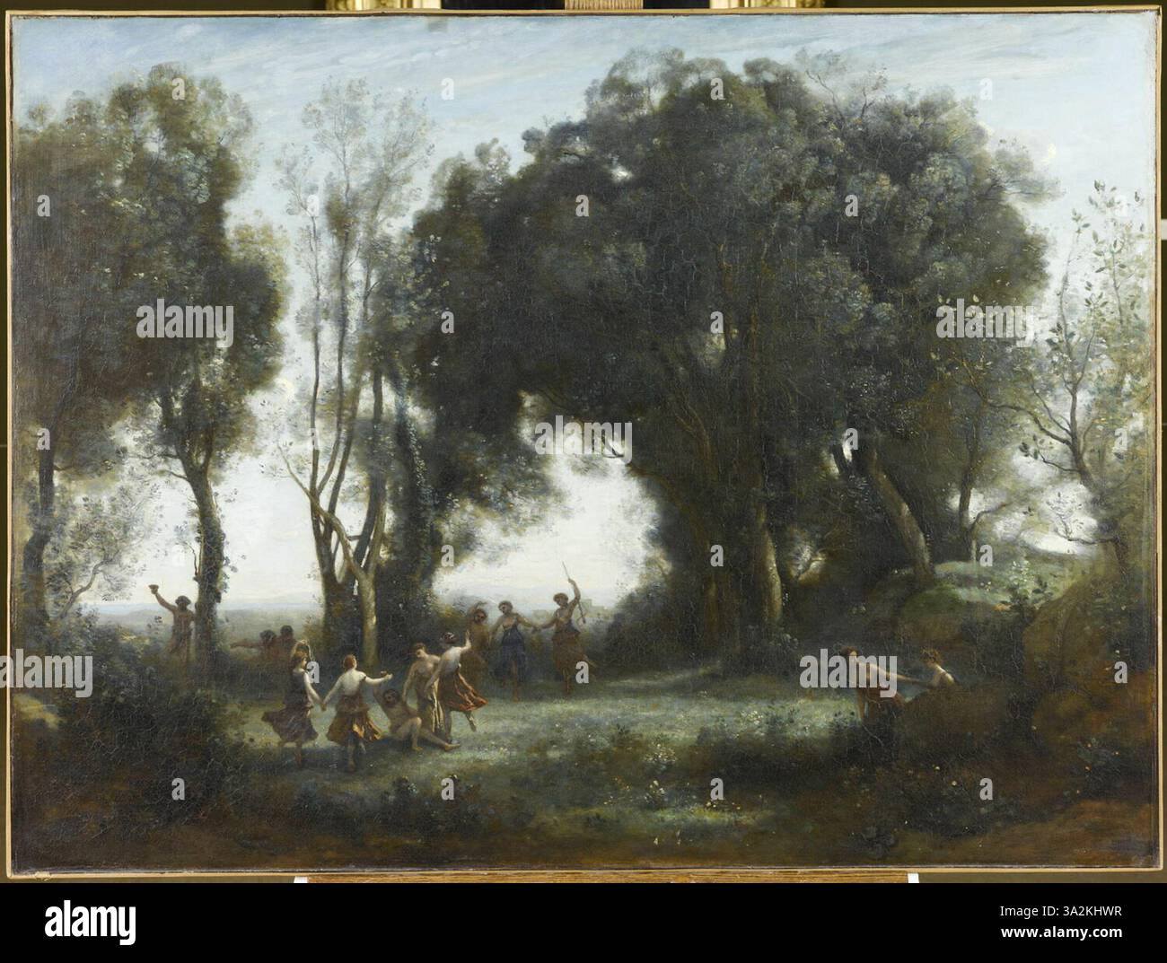 'La danse des nymphes' shows mythical nymphs dancing in a peaceful ...