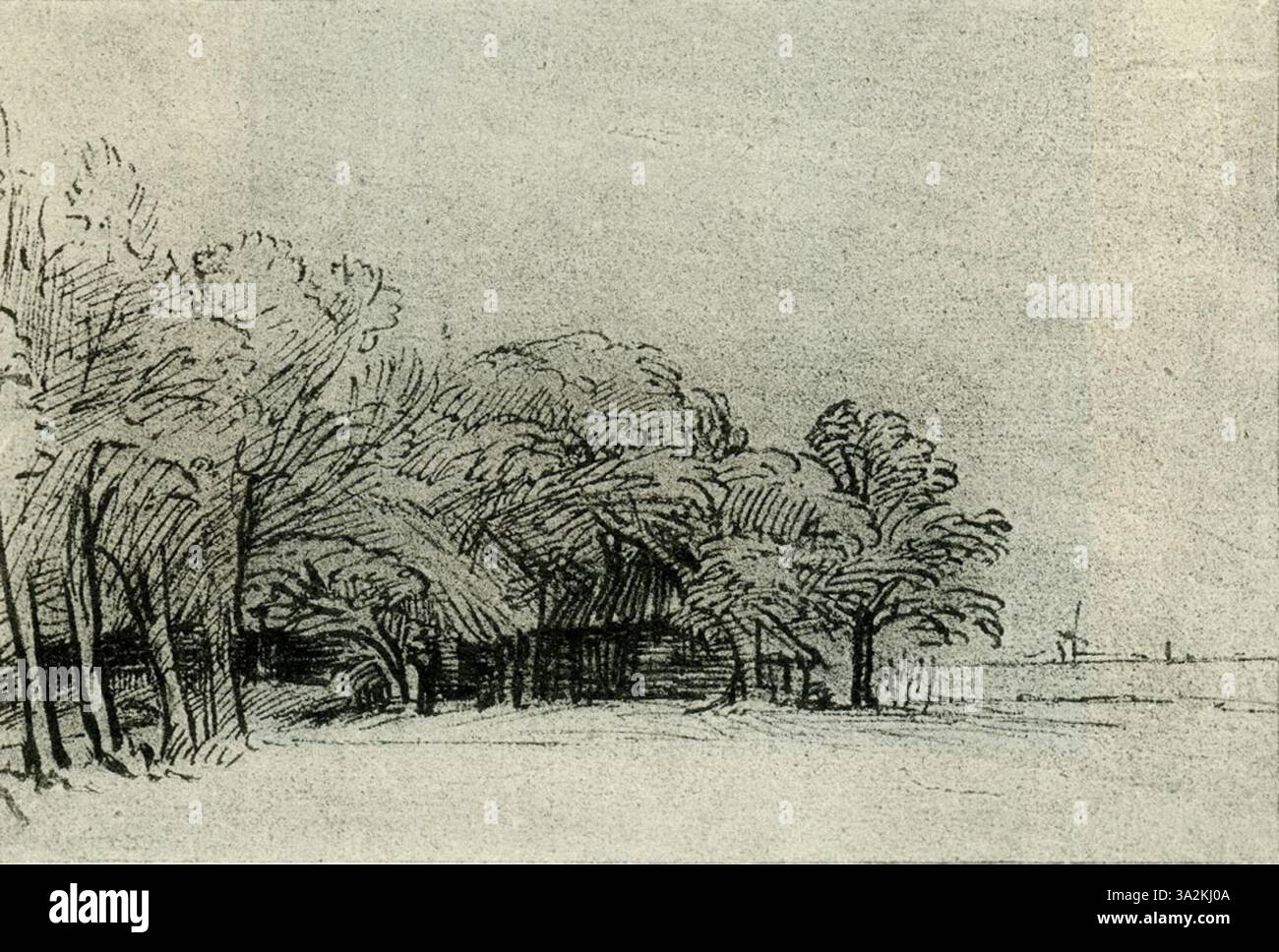 This painting by Rembrandt portrays a subject with a focused gaze ...