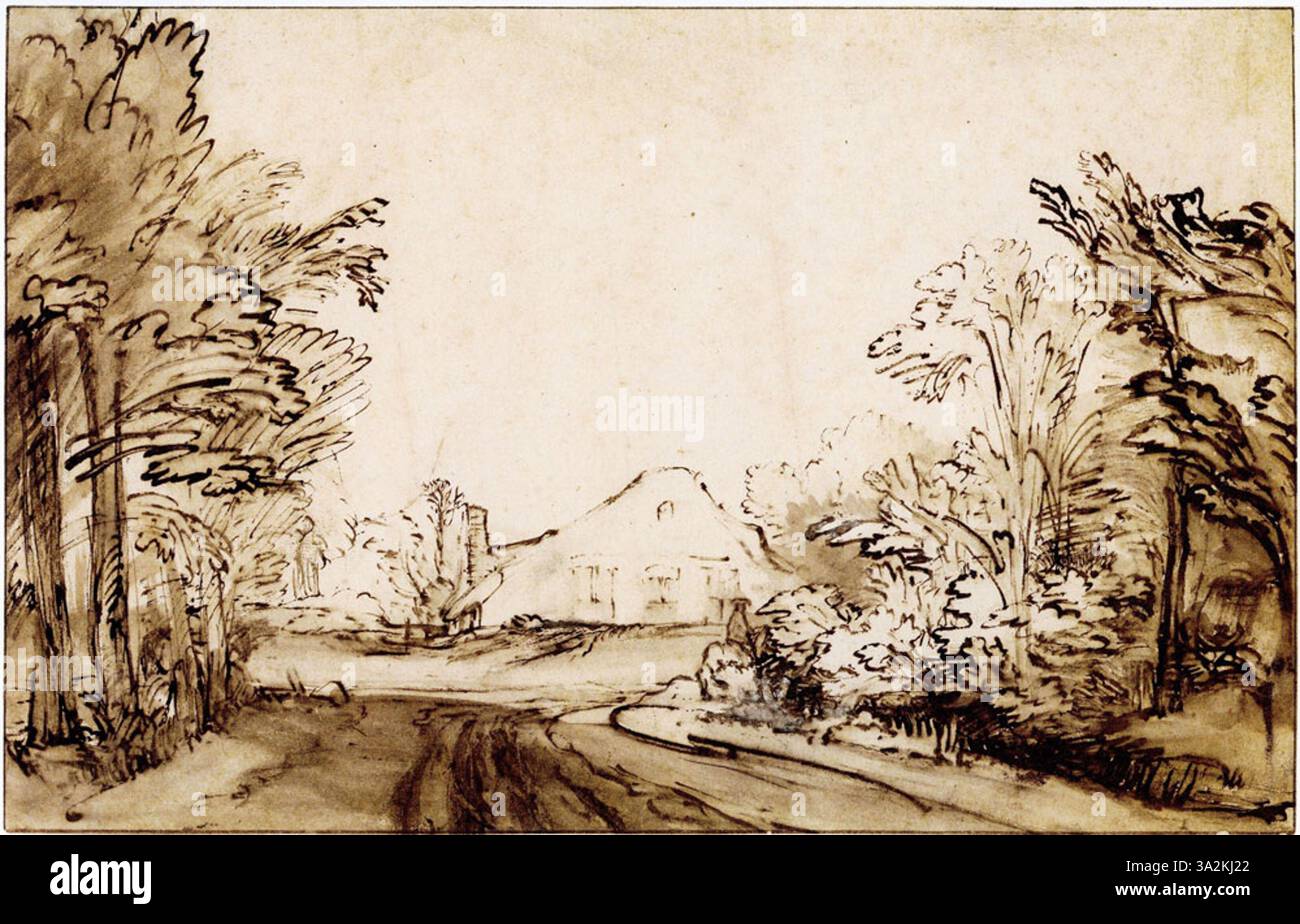 A portrait of a man in profile, with remarkable detail in the textures ...