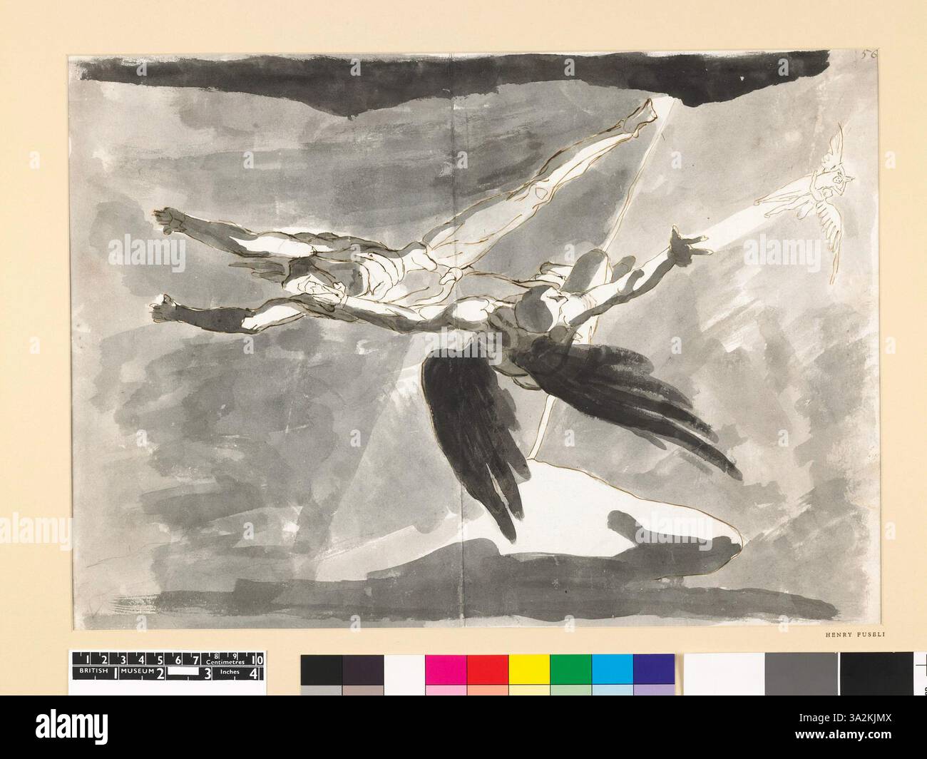 This drawing from Fuseli’s *Roman Album* showcases his skill in ...