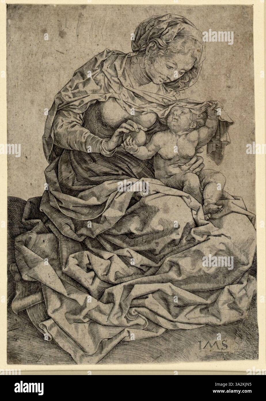 Jan Gossaert’s portrayal of the Madonna handing an apple to the Christ ...