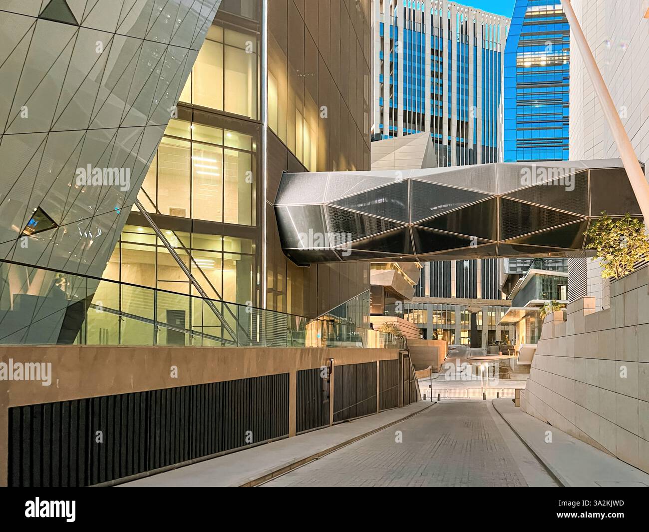 Modern Architectural Brilliance at KAFD. Night Stock Photo - Alamy