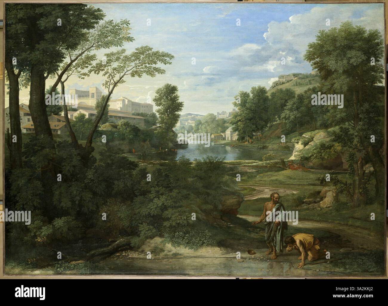 'Diogène jetant son écuelle' by Nicolas Poussin, painted between 1654 ...