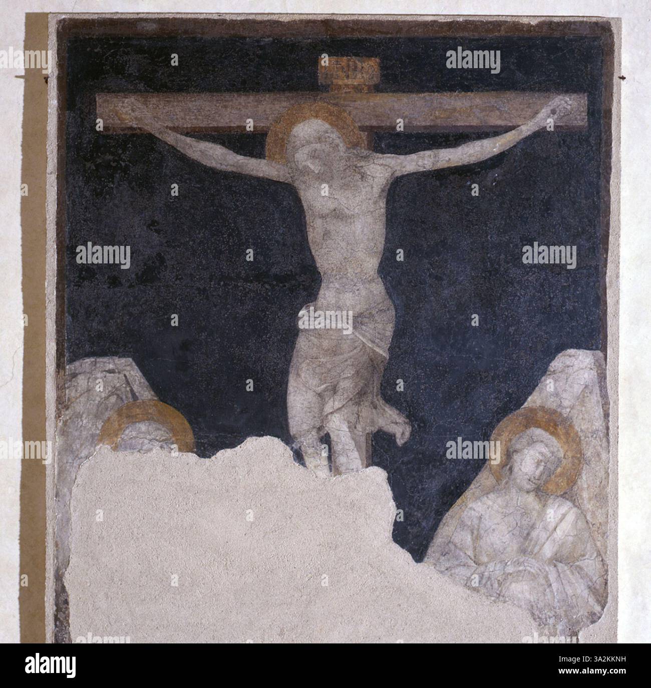 Attributed to Lorenzo Monaco, 'Cristo Crocifisso con Dolenti ...