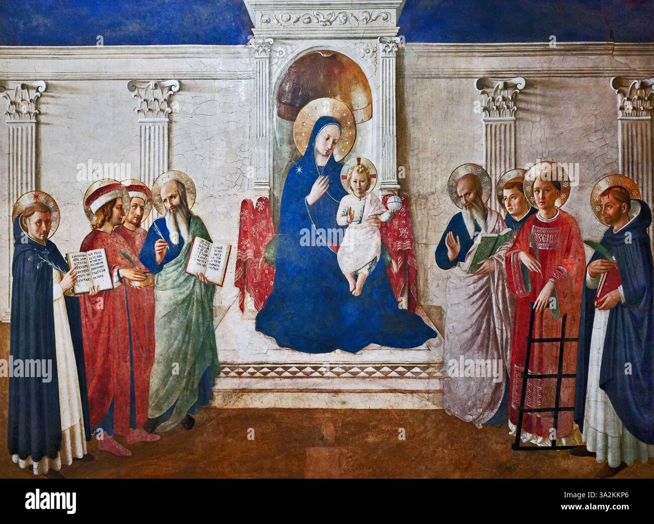 Madonna col Bambino in trono con S.an Domenico di Guzman,i SS. Cosma e ...