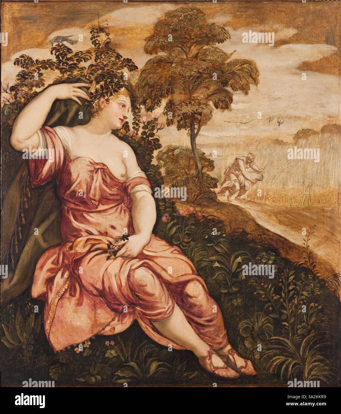 This allegorical painting by Jacopo Tintoretto, created between 1575 ...