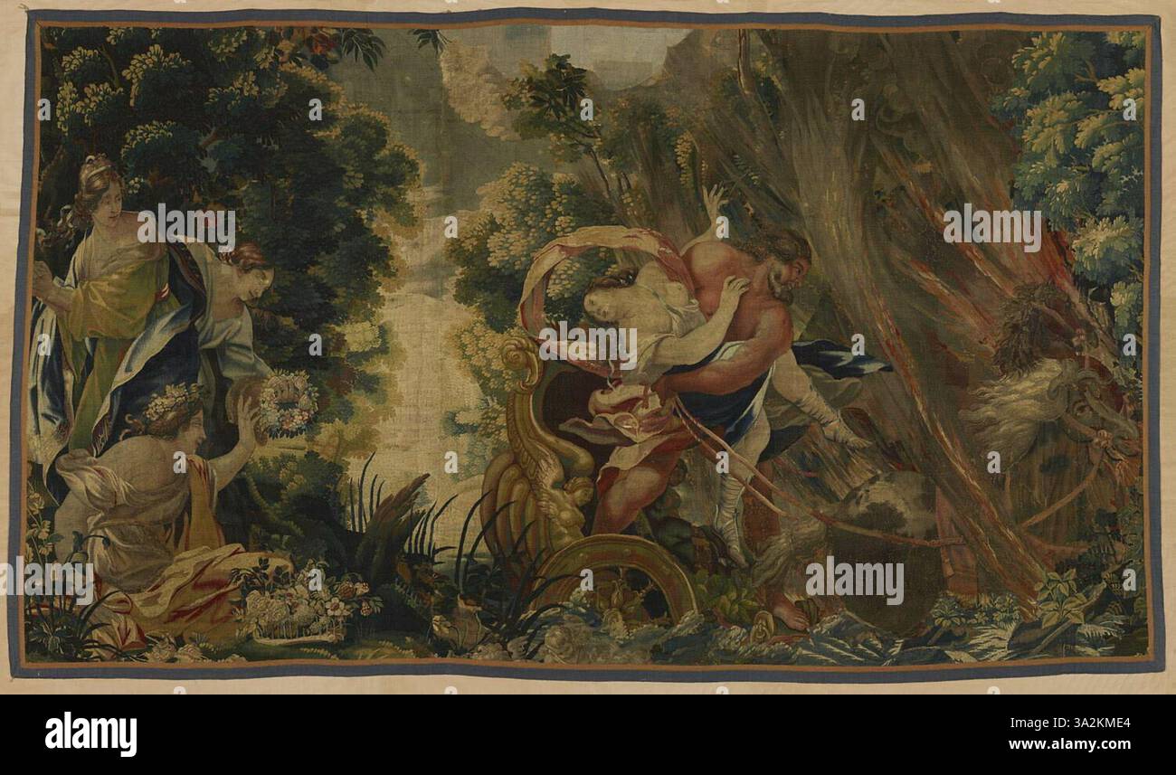 This work portrays the mythological scene of Proserpine’s abduction ...