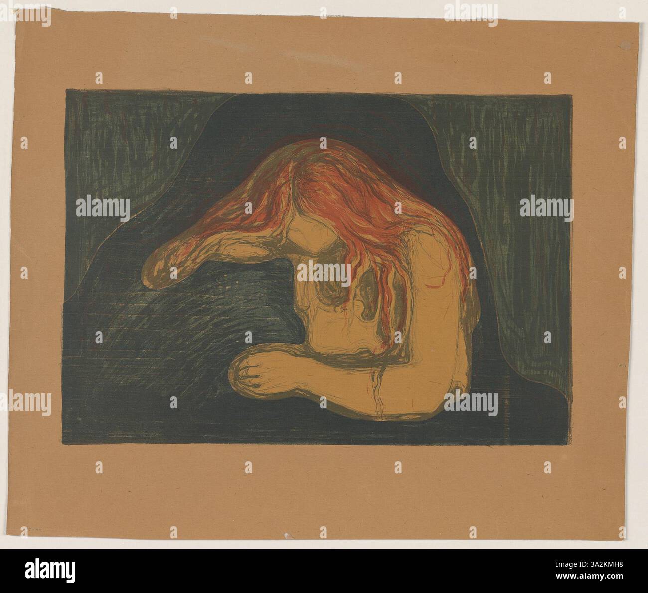 'Vampire II' by Edvard Munch explores the relationship between light ...