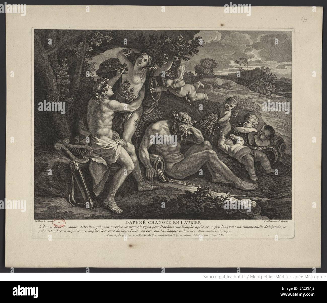 François Chauveau’s engraving illustrates the mythological story of ...