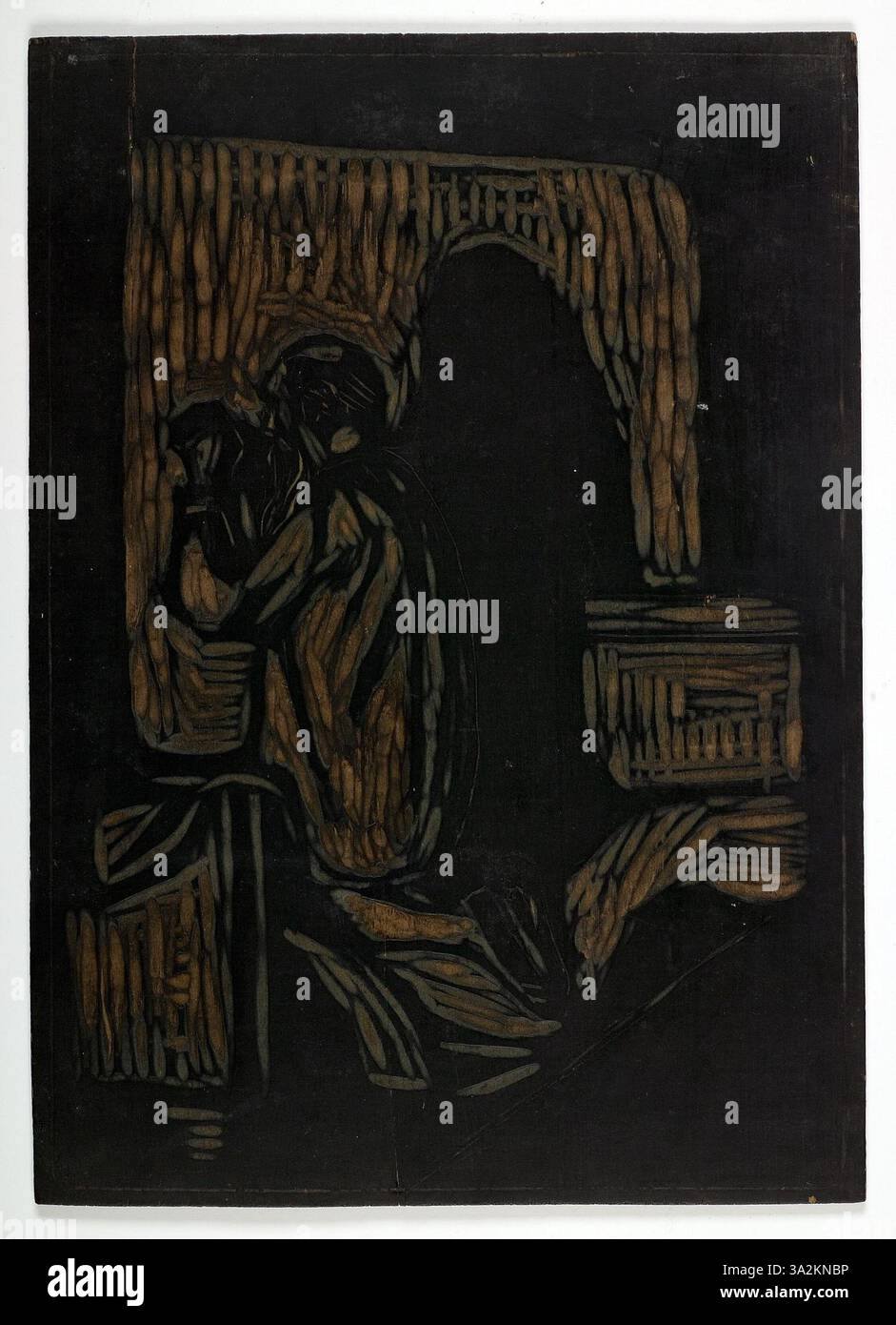 'Old Man Praying' by Edvard Munch portrays an elderly figure in a ...