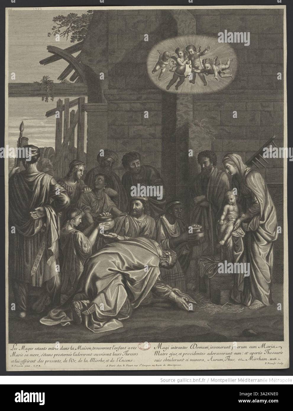 'Adoration des Mages' by Pierre Picault portrays the scene of the Three ...